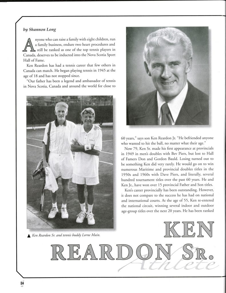Ken Reardon Sr. | Nova Scotia Sport Hall of Fame