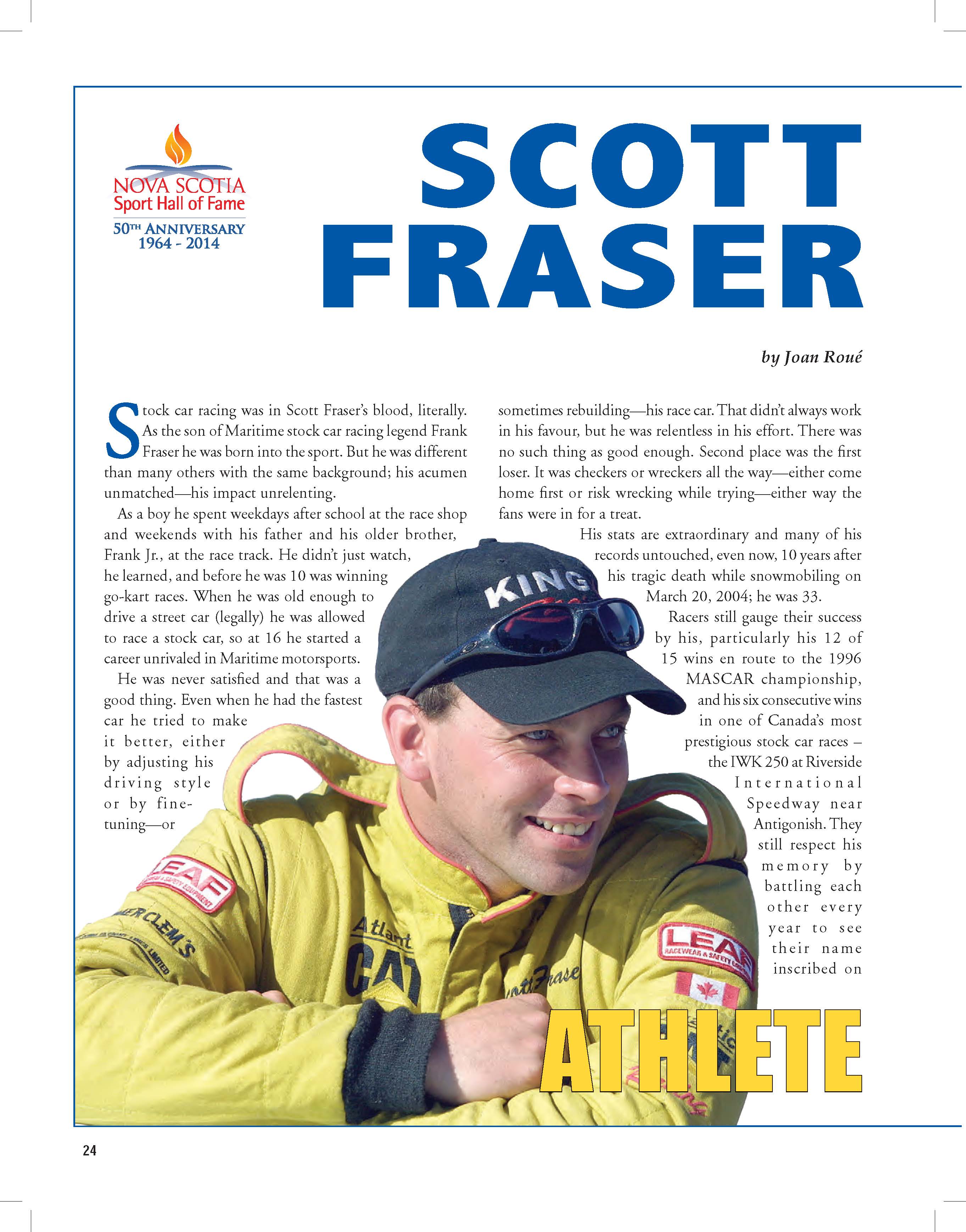 Scott Fraser | Nova Scotia Sport Hall of Fame