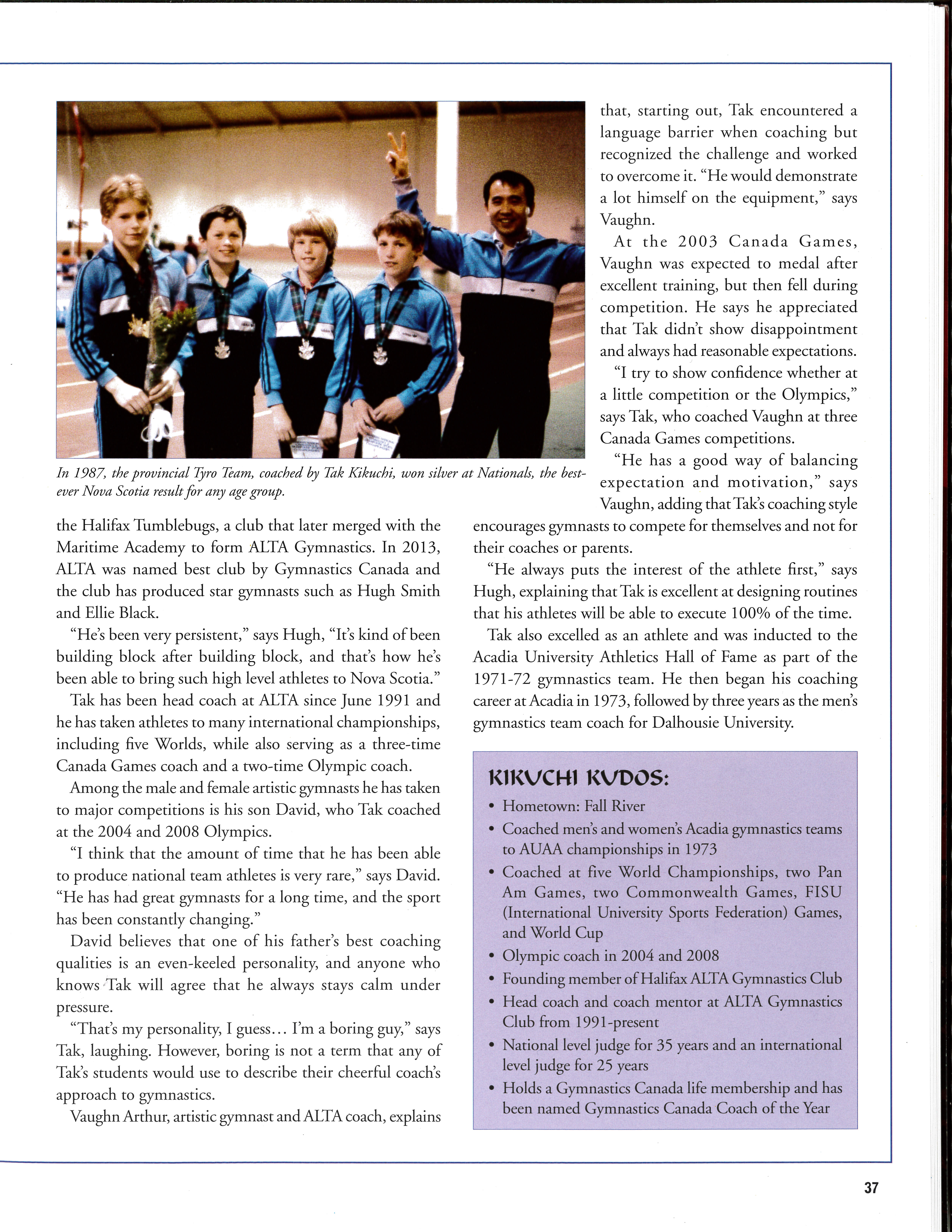 Tak Kikuchi | Nova Scotia Sport Hall of Fame